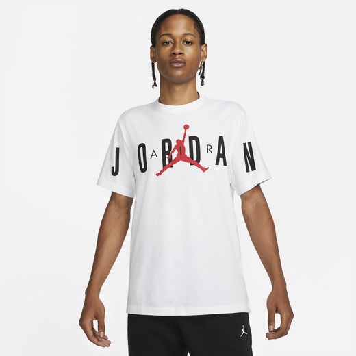 ジョーダン メンズ Tシャツ 半袖 Jordan Stretch Short Sleeve Crew T-Shirt - White/Red