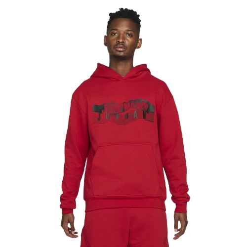 ジョーダン メンズ パーカー Jordan Essential Fleece Graphic Pullover Red/Black