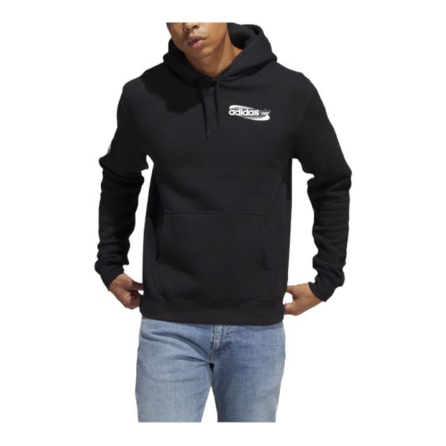 アディダス メンズ パーカー adidas Sneaker Crossing Hoodie - Black/White