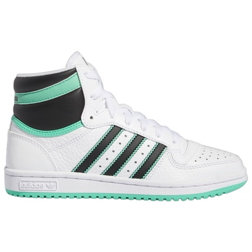 アディダス キッズ スニーカー adidas Top 10 GS - White/Black/Hi-Res Green