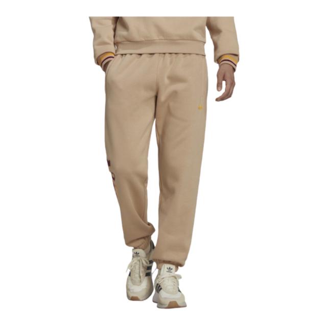 アディダス メンズ ロングパンツ adidas Fleece Pants - Beige/Maroon