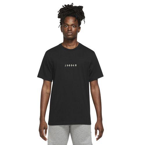 ジョーダン メンズ Tシャツ 半袖 Jordan Embossed Air Crew - Black/White