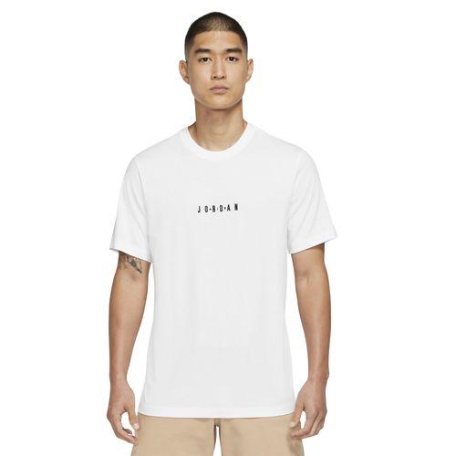 ジョーダン メンズ Tシャツ 半袖 Jordan Embossed Air Crew - White/Black
