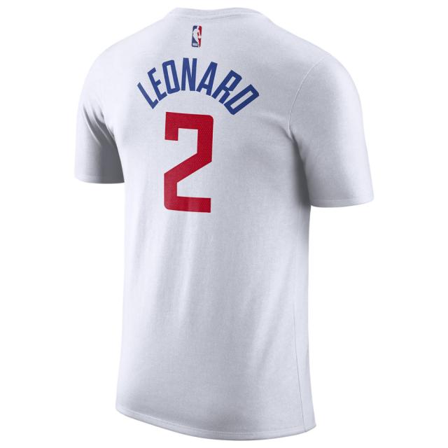 ナイキ メンズ Tシャツ Nike NBA Player Name & Number DFCT T-Shirt - Los Angeles Clippers | Kawhi Leonard | White | 