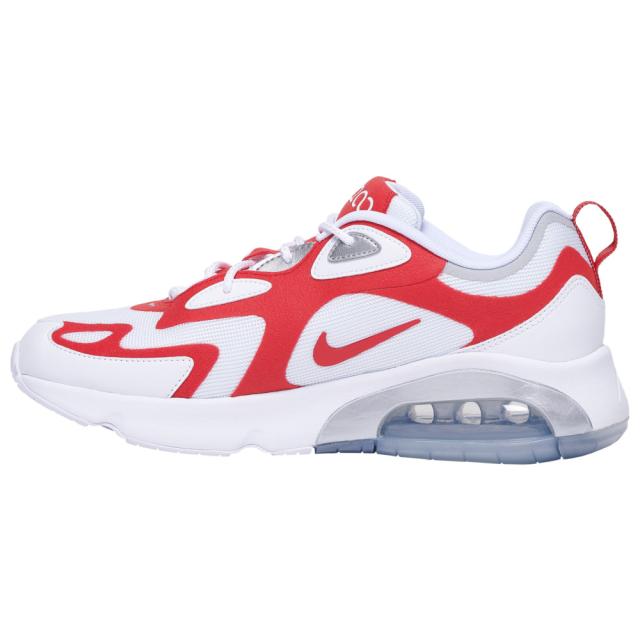 ナイキ メンズ マックス２００ Nike Air Max 200 スニーカー White/University Red/llic Silver
