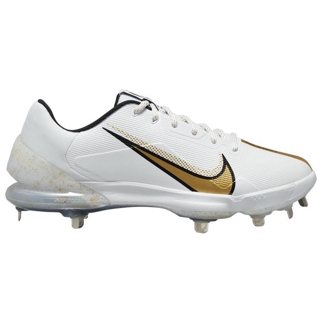 ナイキ メンズ 野球 スパイク Nike Force Zoom Trout 7 Pro - White/llic Gold/Black