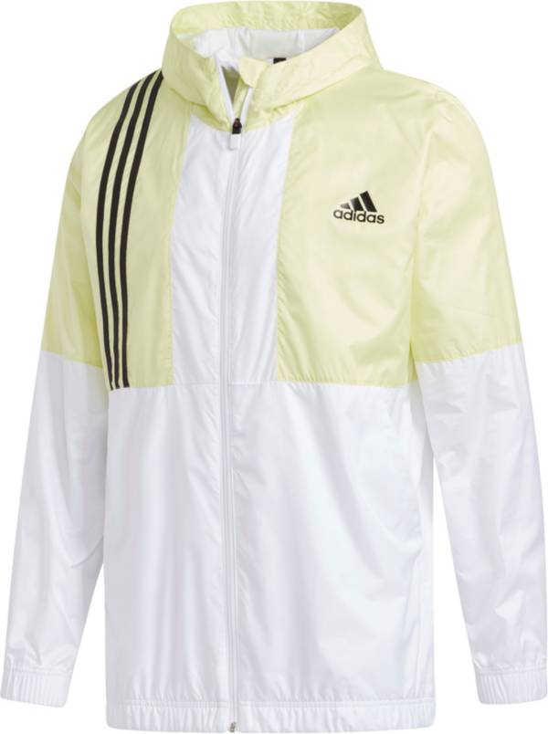 アディダス メンズ adidas Men's Axis Wind Jacket ウィンドブレーカー YELLOW TINT アウター