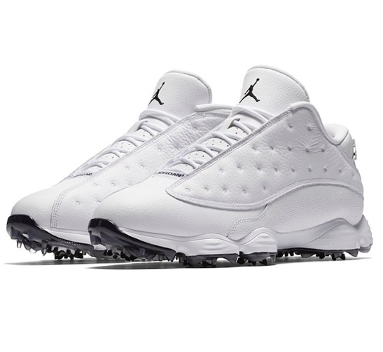 ジョーダン メンズ 27.5cm ゴルフシューズ Jordan 13 Retro Golf Cleat - White Black