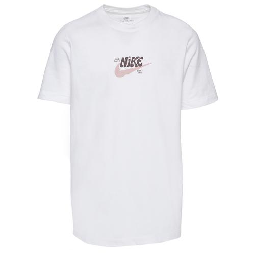 ナイキ キッズ Tシャツ 半袖 Nike Splash Swoosh T-Shirt - White/Pink