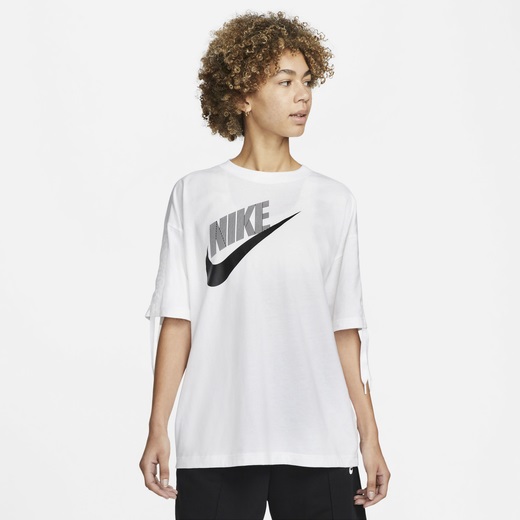 ナイキ レディース Tシャツ 半袖 Nike Short Sleeve Top - White/White おしゃれ ブランド ウィメンズ