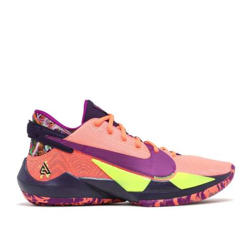 ナイキ メンズ バッシュ Nike Zoom Freak 2 - Bright Mango/Red Plum /Volt