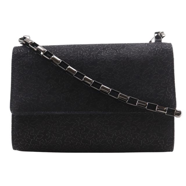 Salvatore Ferragamo サルヴァトーレフェラガモ チェーンショルダー D2117704 カーフ 黒