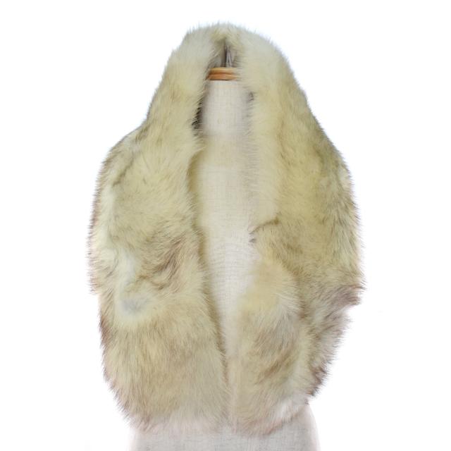 SAGA FOX ストール ストール フォックス ベージュ マフラー レディース 【中古】