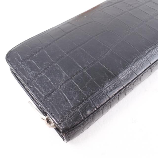 SAINT LAURENT PARIS サンローランパリ ラウンドファスナー 型押し