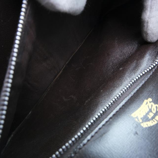 GUCCI グッチ バッグ セカンドバッグ リザード 濃茶 ハンドバッグ ユニ