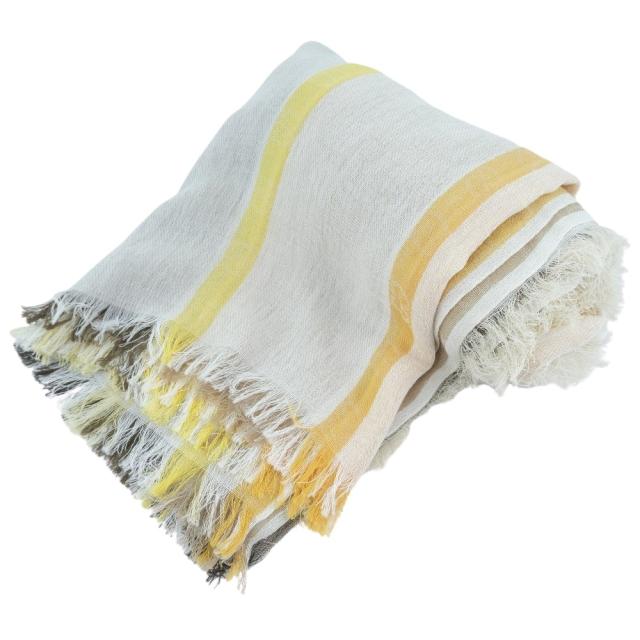 GUCCI グッチ コットン オレンジ ストール ユニセックス 【中古】