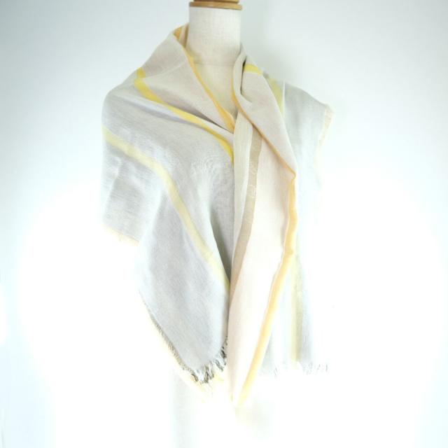 GUCCI グッチ コットン オレンジ ストール ユニセックス 【中古】の