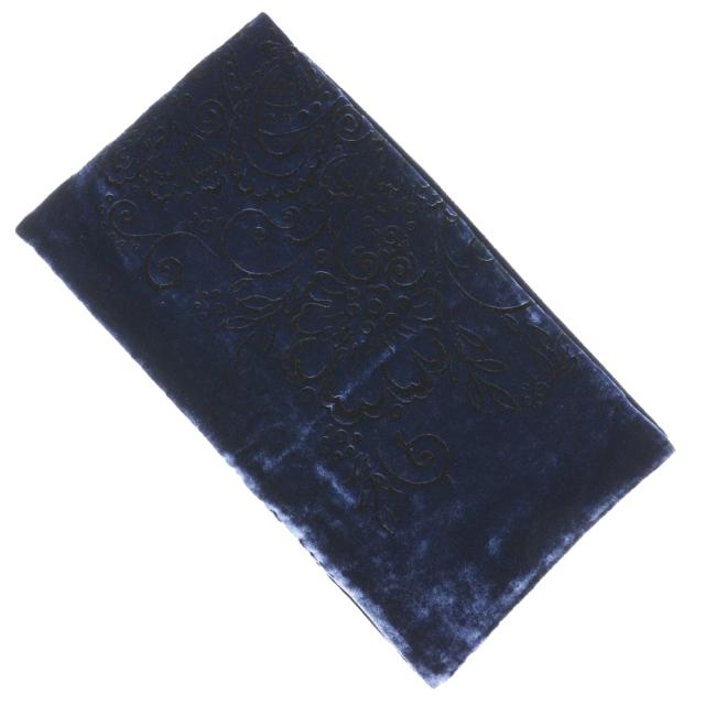 Salvatore Ferragamo サルヴァトーレフェラガモ マフラー ベロア 紺 ストール レディース