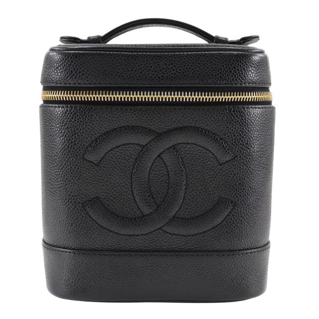 CHANEL シャネル バニティ キャビアスキン ハンドバッグ レディース 【中古】