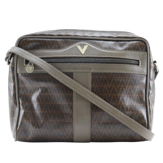 MARIO VALENTINO マリオ・ヴァレンティノ PVC 茶 ショルダーバッグ レディース 【中古】