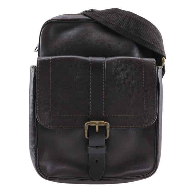 LOUIS VUITTON ルイ・ヴィトン イロクワ ユタ M92534 レザー カフェ 茶 ショルダーバッグ