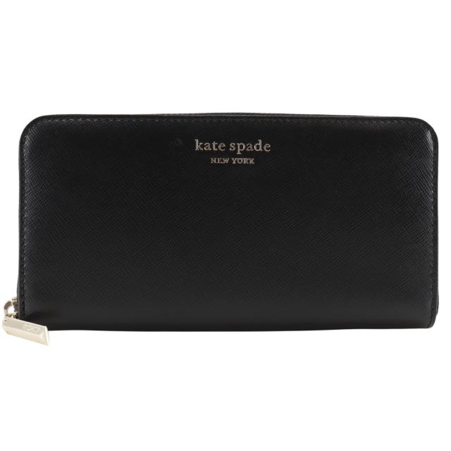 Kate Spade ケイトスペード ラウンドファスナー スペンサー PWR00281 レザー 黒 長財布