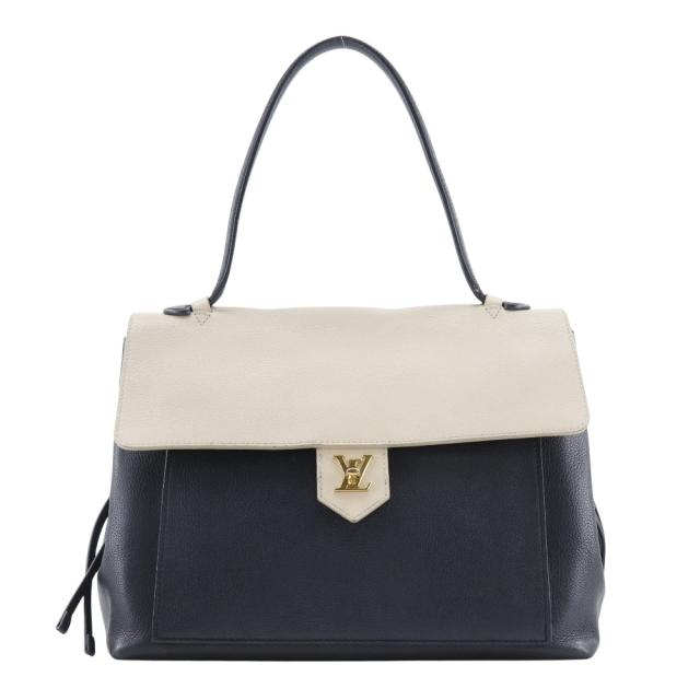 LOUIS VUITTON ルイ・ヴィトン ロックミーMM M50191 カーフ 黒/ベージュ トートバッグ