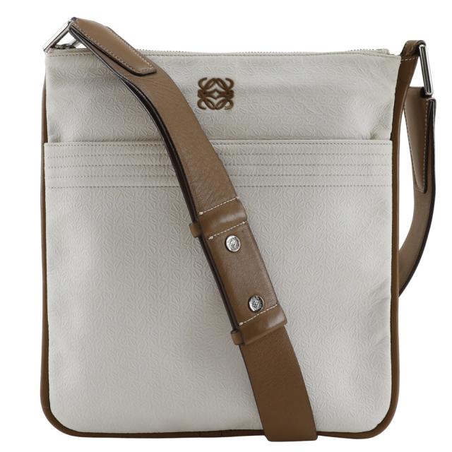 LOEWE ロエベ アナグラム PVC 白 ショルダーバッグ ユニセックス 【中古】