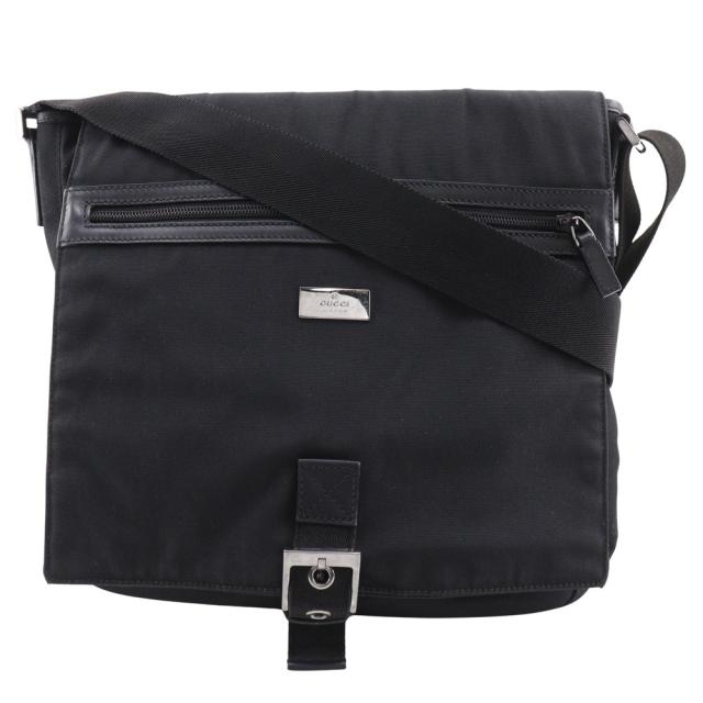GUCCI グッチ 141194 ナイロンキャンバス 黒 ショルダーバッグ ユニセックス 【中古】
