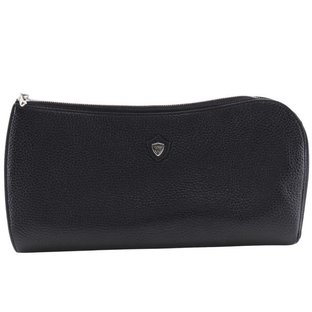 CHAMBORD SELLIER シャンボールセリエ アンジェ レザー 黒 クラッチバッグ メンズ 【中古】