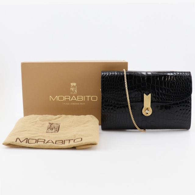 MORABITO モラビト チェーンショルダー 2WAYクラッチ クロコダイル
