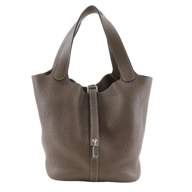 HERMES エルメス ピコタンロックMM トリヨンクレマンス ハンドバッグ レディース