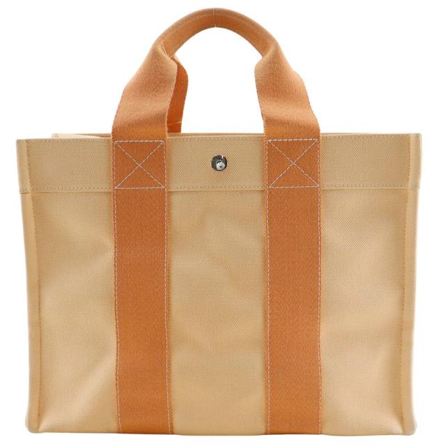 HERMES エルメス ボラボラPM キャンバス オレンジ ハンドバッグ レディース 【中古】