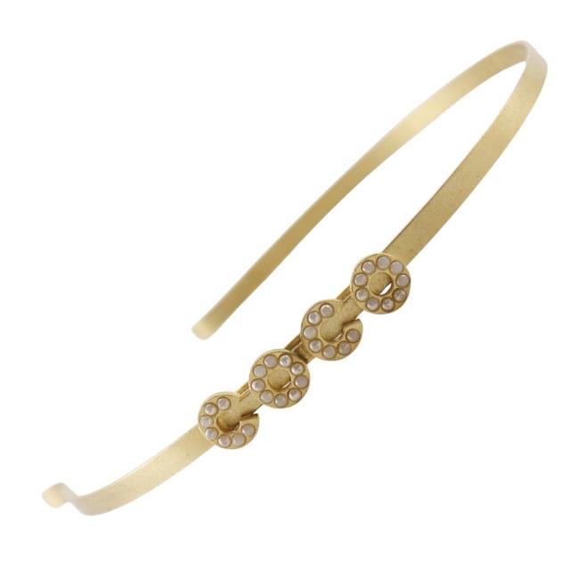 CHANEL シャネル COCO カチューシャ 01A 金メッキ その他アクセサリー レディース