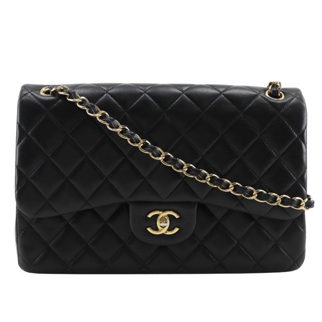 CHANEL シャネル デカマトラッセ30 クラシック ラージ クラシック ラージ A58600 ラムスキン 黒