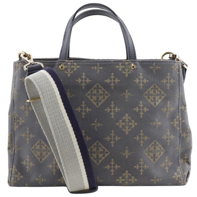 russet ラシット SHOPPER トートバッグS 2WAYショルダー CE1127 コットン グレー ハンドバッグ