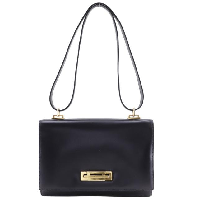 HERMES エルメス ボックスカーフ ヴィンテージ　 レザー ショルダーバッグ レディース