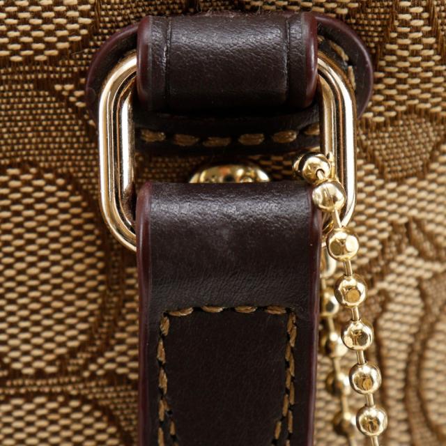 COACH コーチ シグネチャー F58282 キャンバス 茶 トートバッグ