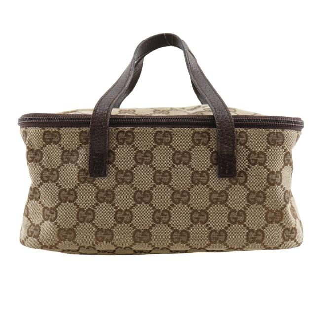 GUCCI グッチ バニティ 124540 GGキャンバス ベージュ ハンドバッグ レディース 【中古】