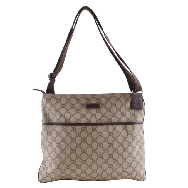 GUCCI グッチ 141198 GGプラス 茶 ショルダーバッグ ユニセックス 【中古】