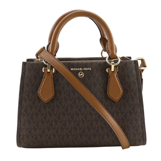 Michael Kors マイケルコース MARILYN マリリン MKシグネチャー MKシグネチャー PVC 茶