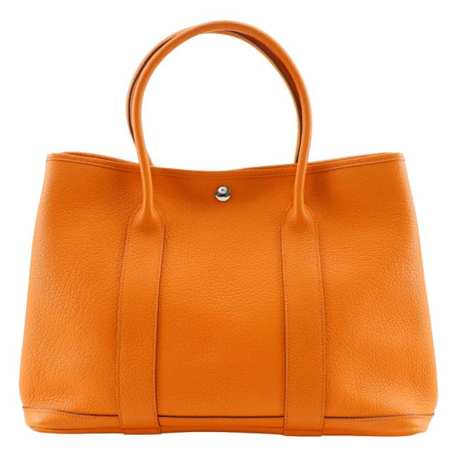 HERMES エルメス ガーデンパーティPM ネゴンダ オレンジ トートバッグ レディース