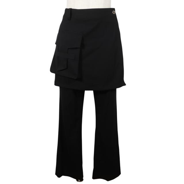 OLLEBOREBLA オレボレブラ パンツ＆スカート ポリエステル 黒 パンツ レディース 【中古】