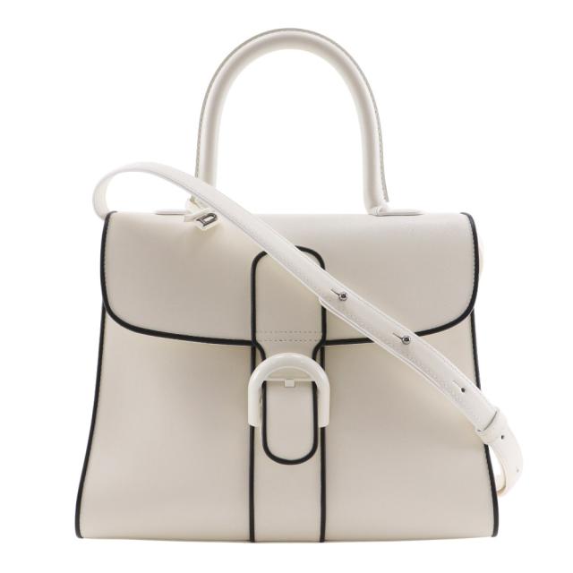 DELVAUX デルヴォー ブリヨンMM 2WAYショルダー 2WAYショルダー カーフ 白 ハンドバッグ