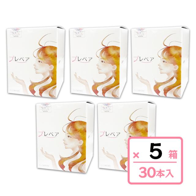 プレペア 1箱 30本入 ×5箱セット 潤滑ゼリー デリケートゾーン 無色無臭 注入式膣潤滑剤 ワンタッチ