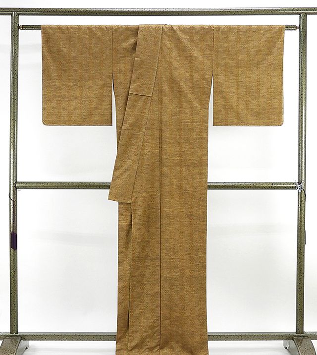 単衣 紬 新品仕立済 正絹 単衣 琉里縞 花織文様 紬 新品 仕立て上がり 着物 単衣 紬 新品仕立済 正絹 単衣 琉里縞 花織文様 紬 新品 仕立て上がり