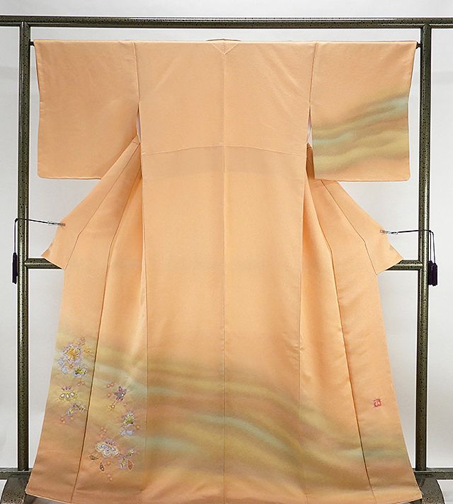 訪問着 未着用超美品 正絹 二代久保田一竹作 一竹辻が花 辻が花絞り 訪問着 未使用  新古品  着物