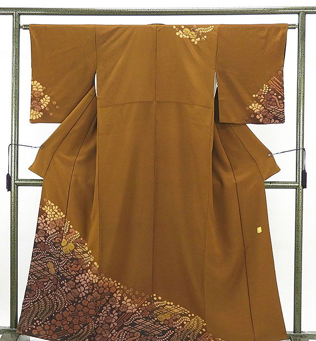 訪問着 正絹 十日町友禅 滝泰謹製 辻が花 訪問着 美品  リサイクル  着物