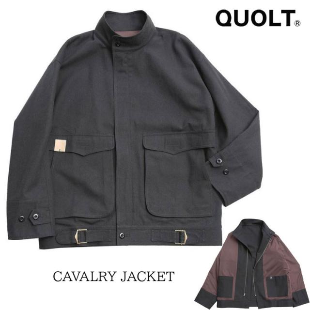 QUOLT キャバルリー ジャケット クオルト CAVALRY JACKET コットンツイル生地 ミリタリー感 調節ベルト 防風性 ユニセックス カジュアル キャンプ フェス 901t-1795