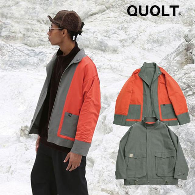 クオルト CAVALRY JACKET コットンツイル生地 QUOLT キャバルリー ジャケット ミリタリー感 調節ベルト 防風性 カジュアル フェス 901t-1795
